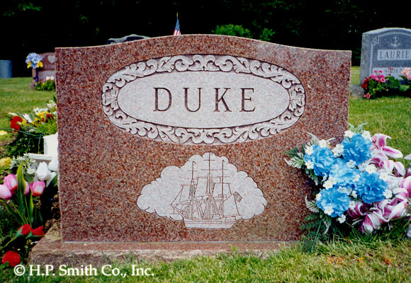 Double Grave Upright Monuments - H.P. Smith Monument Company