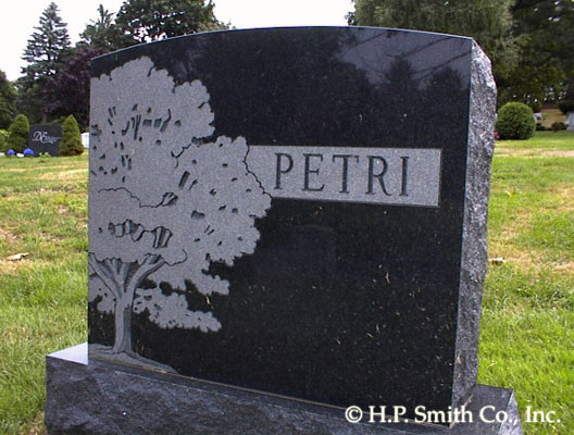 Double Grave Upright Monuments - H.P. Smith Monument Company