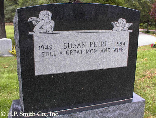 Double Grave Upright Monuments - H.P. Smith Monument Company
